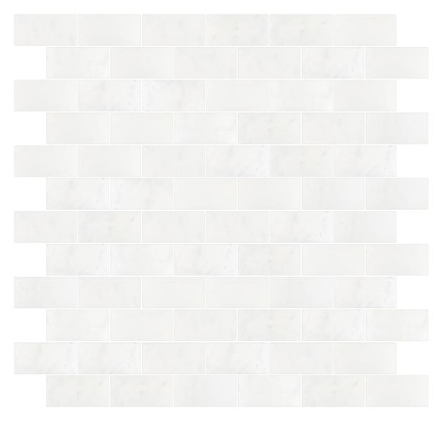 Pure White Rectangle Mosaic Tile - Turkish Marble Kitchen and Bathroom ...