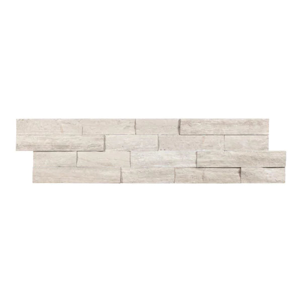 Haisa Light (White Wood) Limestone Ledger Split Face – floortileshop